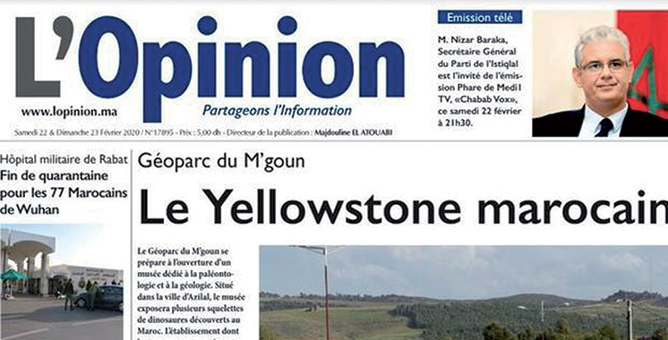 Le journal «L’Opinion» fait peau neuve – Aujourd'hui le Maroc