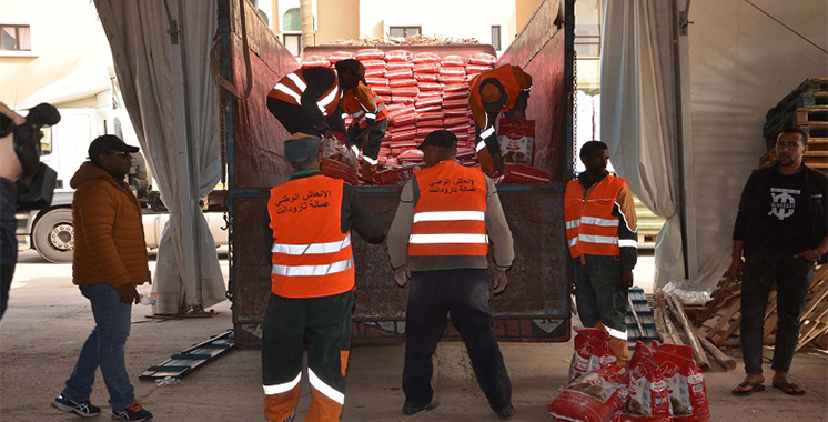 Taroudant distribution de l’aide humanitaire au profit des populations ...