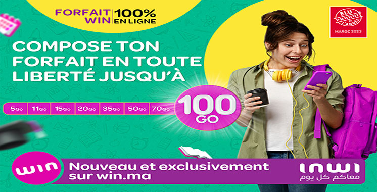 win by inwi lance les nouveaux forfaits 100 Go – Aujourd'hui le Maroc
