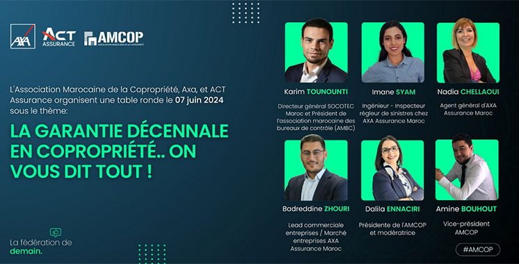 En partenariat avec AXA Assurance Maroc et ACT Assurance : L’AMCOP ...