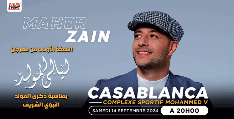 Dans le cadre de célébration du Aïd El Mawlid : Maher Zain se produira ...