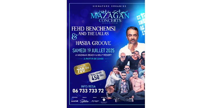 Mazagan Concerts – 11ème édition : Fehd Benchemsi & Hasba Groove en ...
